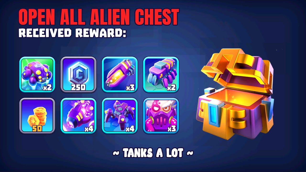 OPEN ALL ALIEN CHEST ("I HAVE SO MANY ALIEN CARDS") 😂 || TANKS A LOT 👽 ...