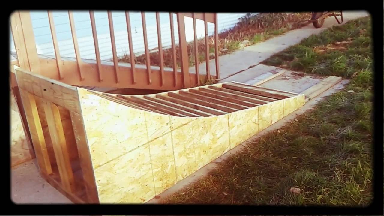 Wood fmx ramp - YouTube