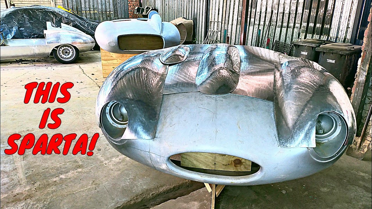 Jaguar d type build part 9. Making the Aluminum Bonnet - YouTube