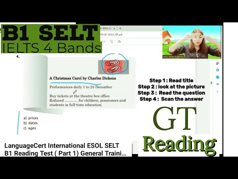 LanguageCert International ESOL SELT B1 Reading Test ( Part 1) General ...