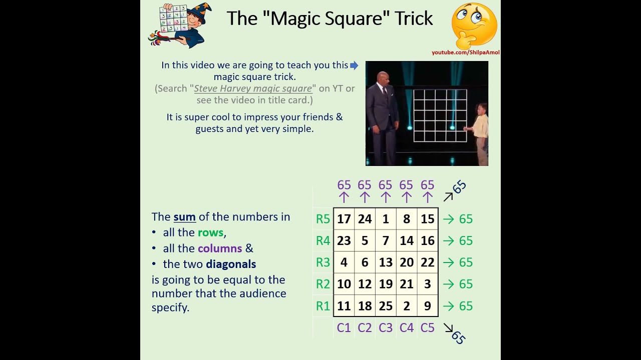 The Magic Square Trick YouTube The Magic Square Trick YouTube