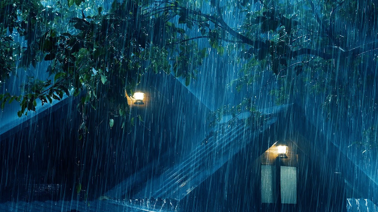 Intense Thunderstorm Sounds for Sleeping | Strong Rainstorm, Powerful ...