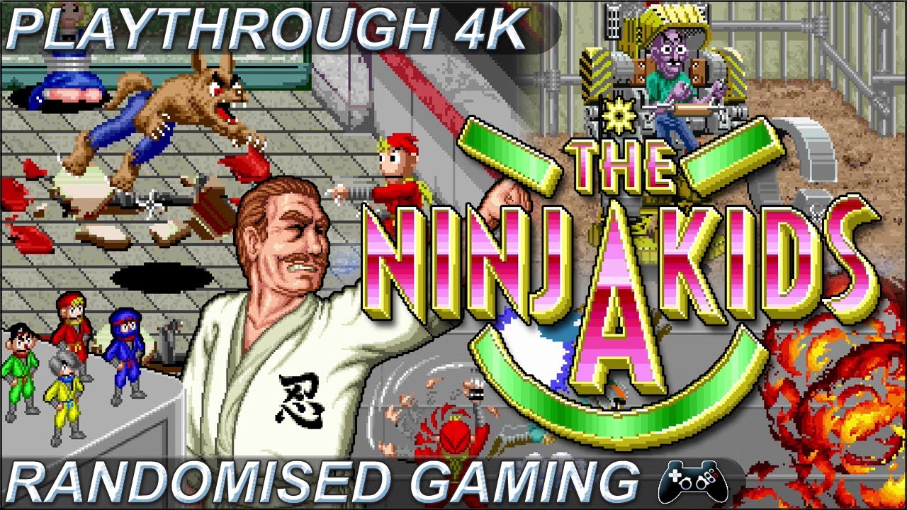 The Ninja Kids Arcade Intro, Playthrough, Longplay via Arcade Archives ...