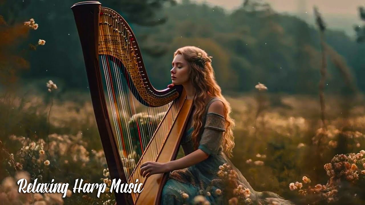 Heavenly Music | Heaven Harp Instrumental | Relaxing Background ...