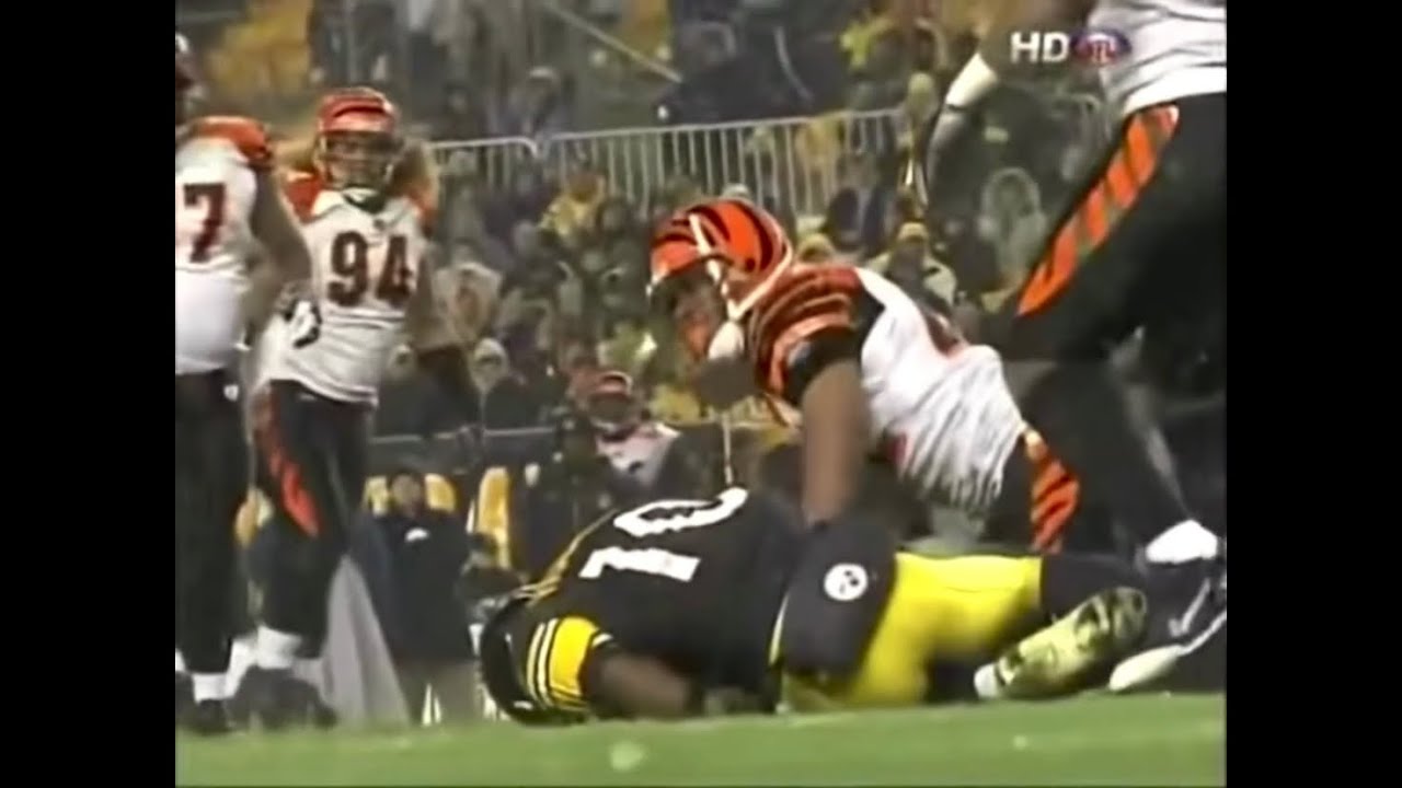 Steelers vs Bengals 2008 | Santonio Holmes hit 60fps - YouTube