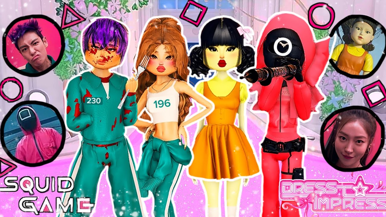 Recreating SQUID GAME Characters IN Dress to Impress 😱 | ROBLOX - YouTube