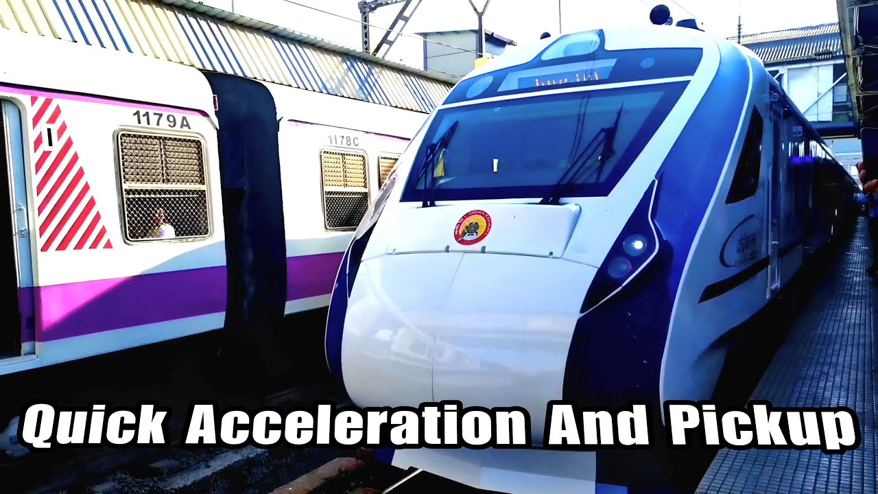 Quick Acceleration And Pick Up By Train18 | Vande Bharat Express | Semi ...