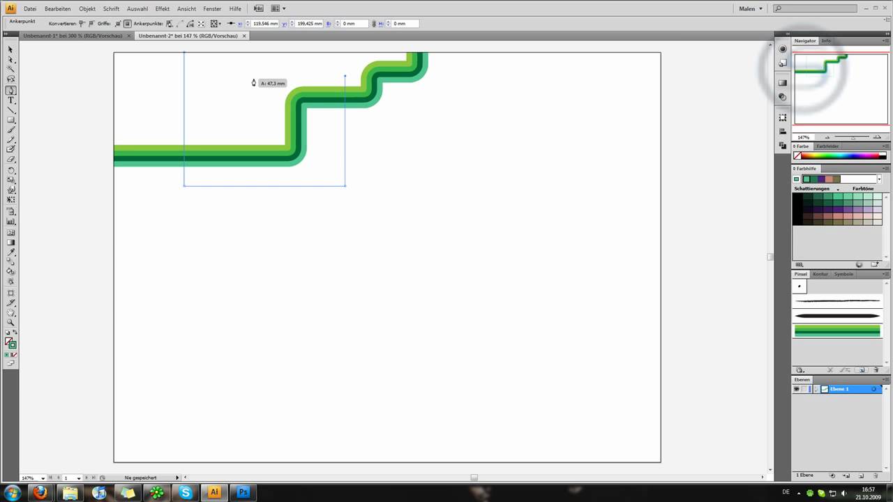 Adobe Illustrator Tutorial - Stylische Linien-Grafik | Part 1 - YouTube