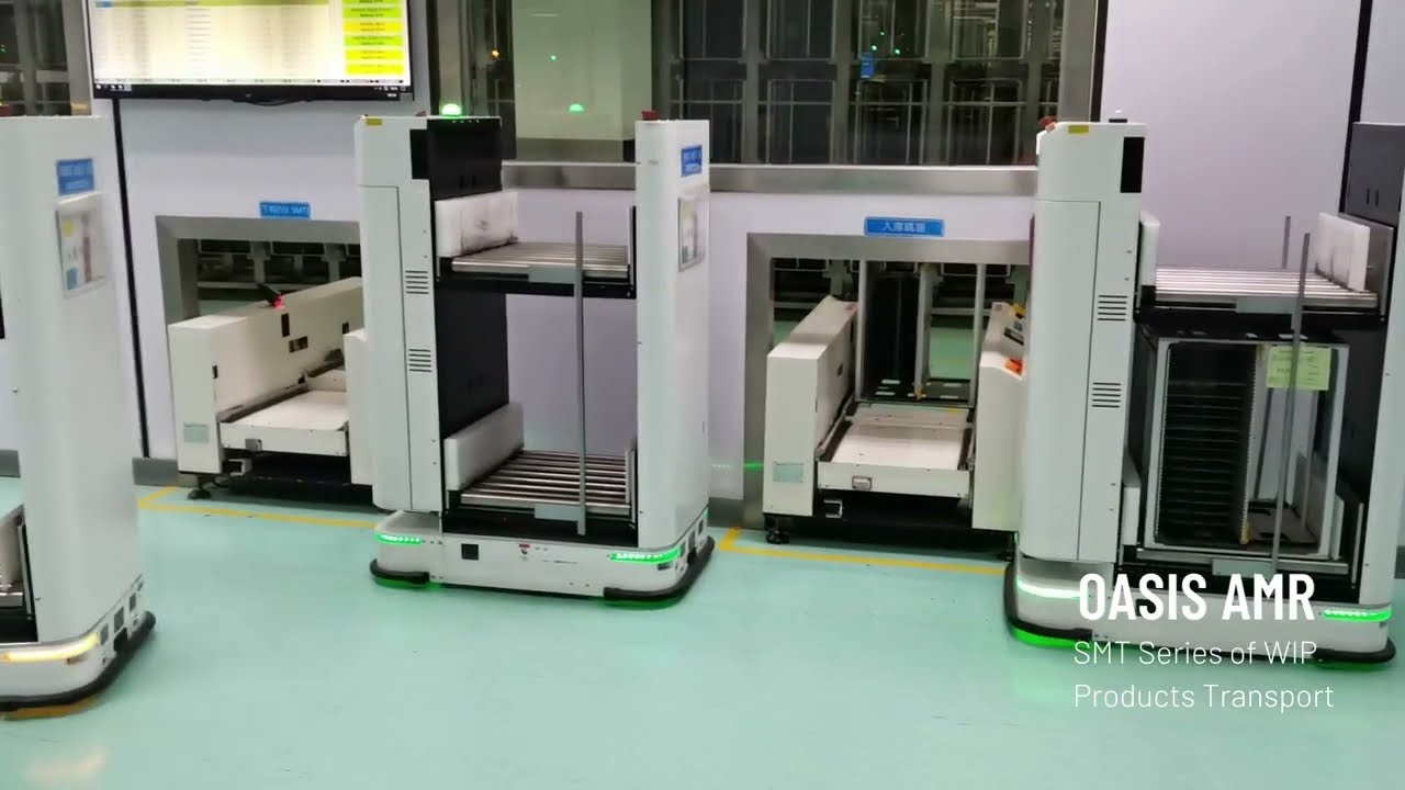 Automation of Intralogistcs: Oasis AMRs In Electronics Manufacturing ...