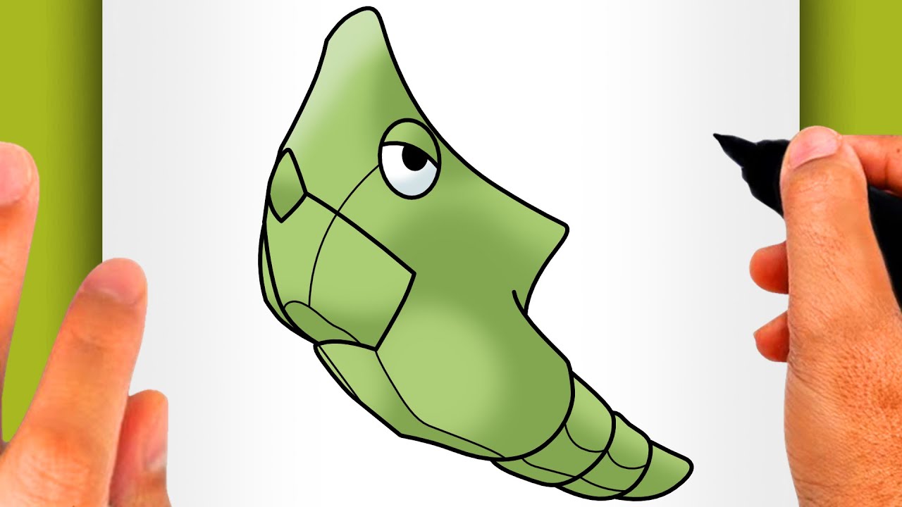 HOW TO DRAW METAPOD - How to Draw Pokémon Nº 0011 (EASY POKÉMON DRAWING ...