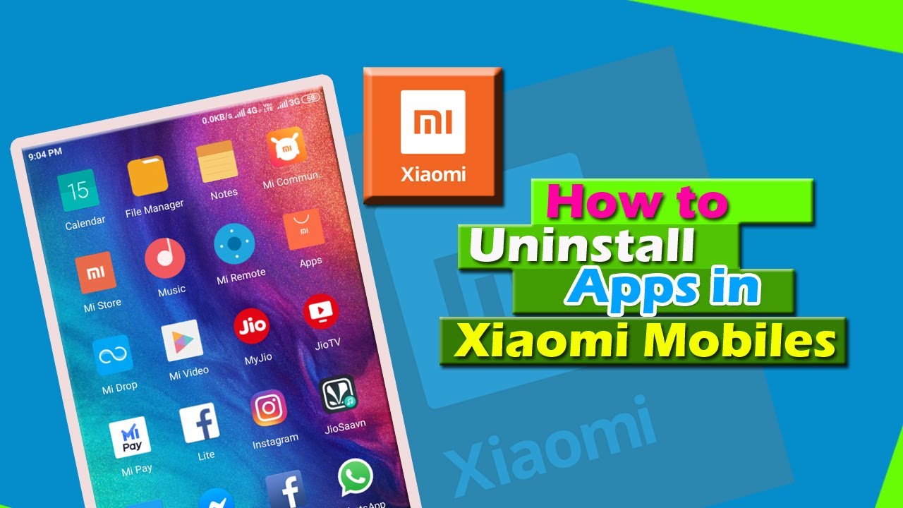 How to any app uninstall in Redmi Smartphone MIUI - YouTube