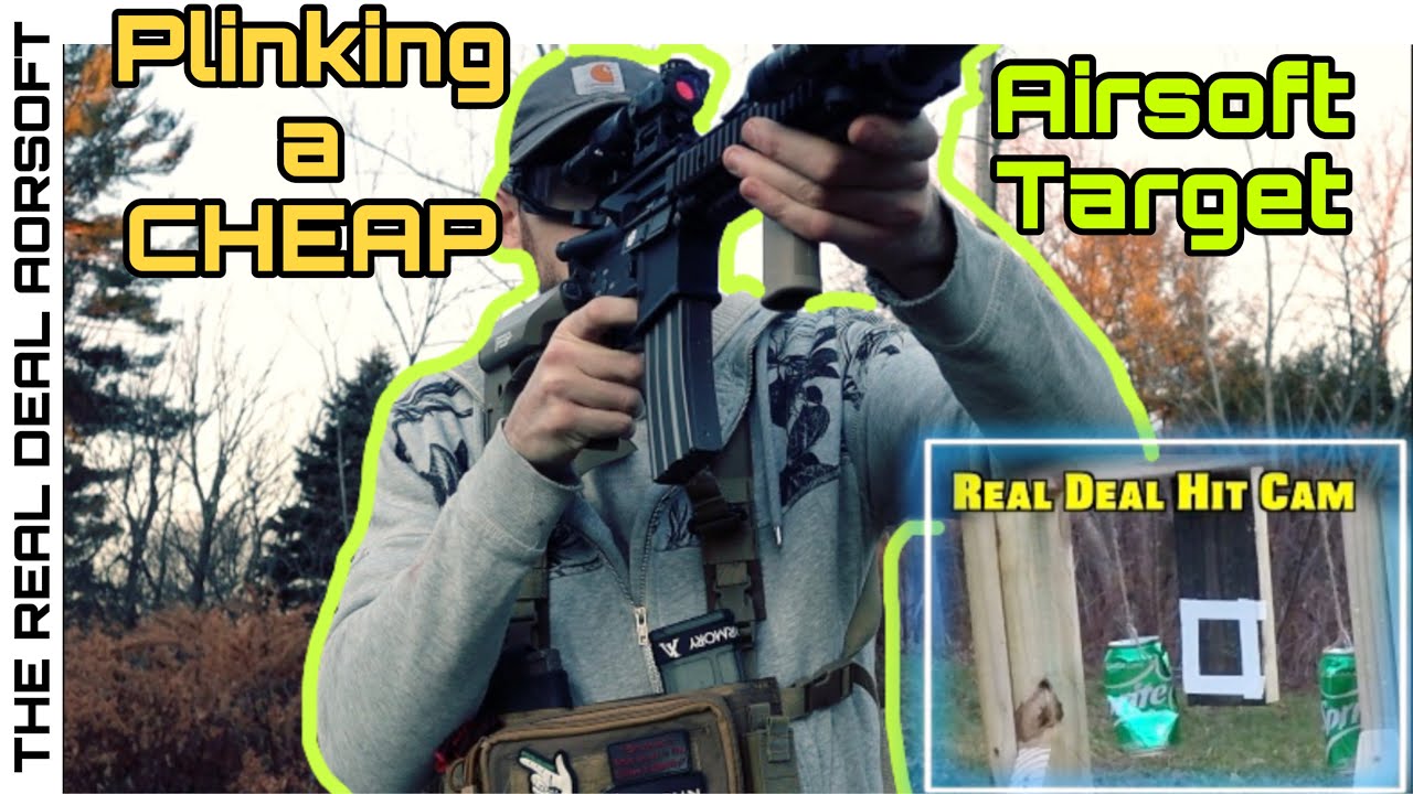 Plinking the new CHEAP Airsoft Target ! - YouTube