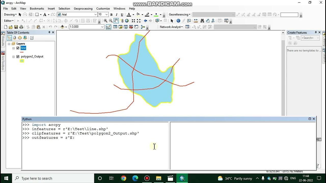 How to Clip in ArcGIS with Python in Simple Step | Tamil | ArcPy ...