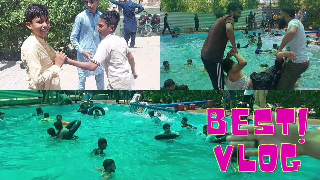 Amazing Swimming Pool In Faisalabad | Pakistan Water Pool Vlog | Best ...