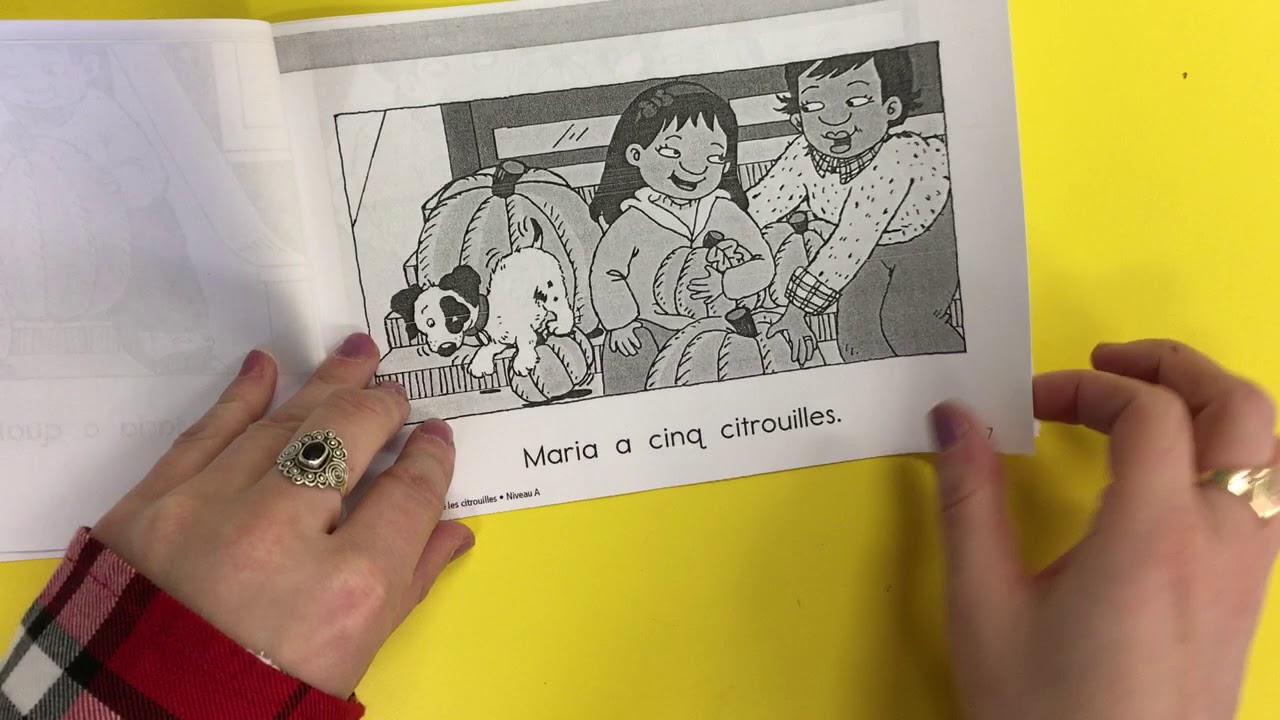 Maria compte les citrouilles- French home reading - YouTube