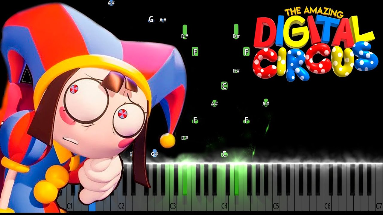 The Amazing Digital Circus Main Theme Piano Tutorial - YouTube
