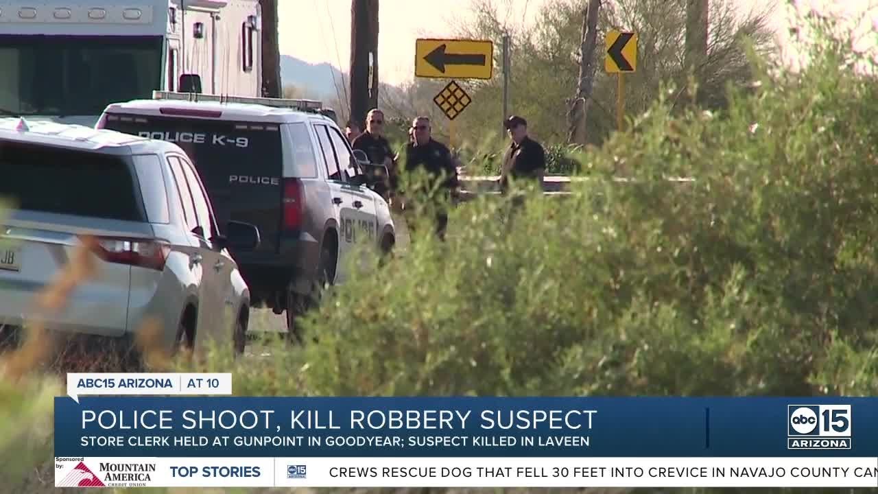 Robbery suspect shot, killed by police - YouTube