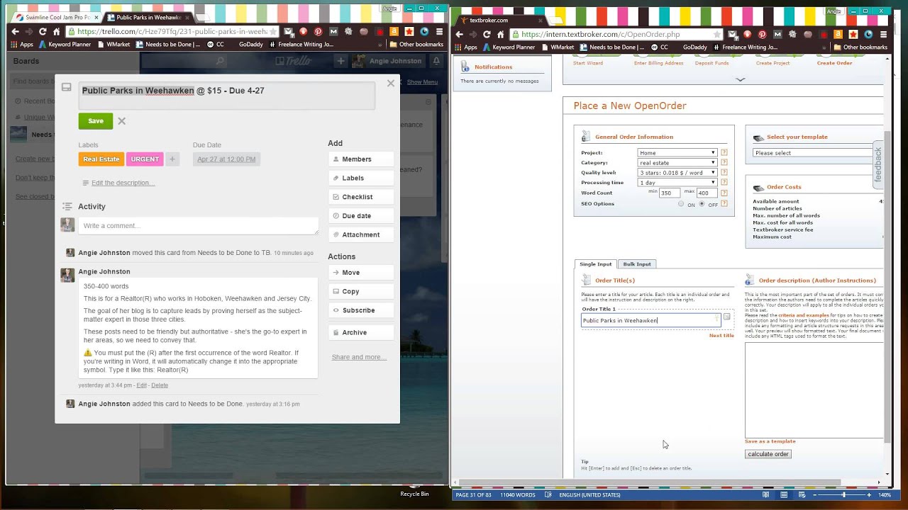 How to Put an Order on Textbroker - YouTube