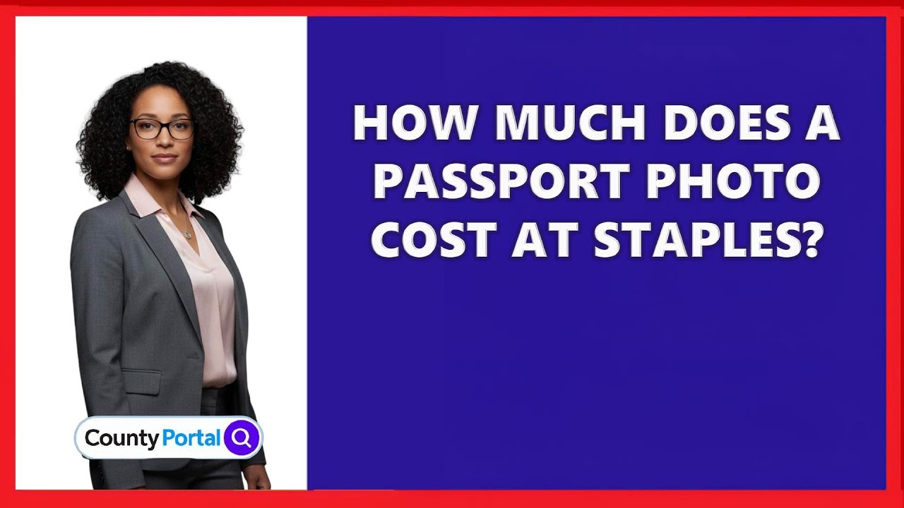 Staples Passport Photo Cost