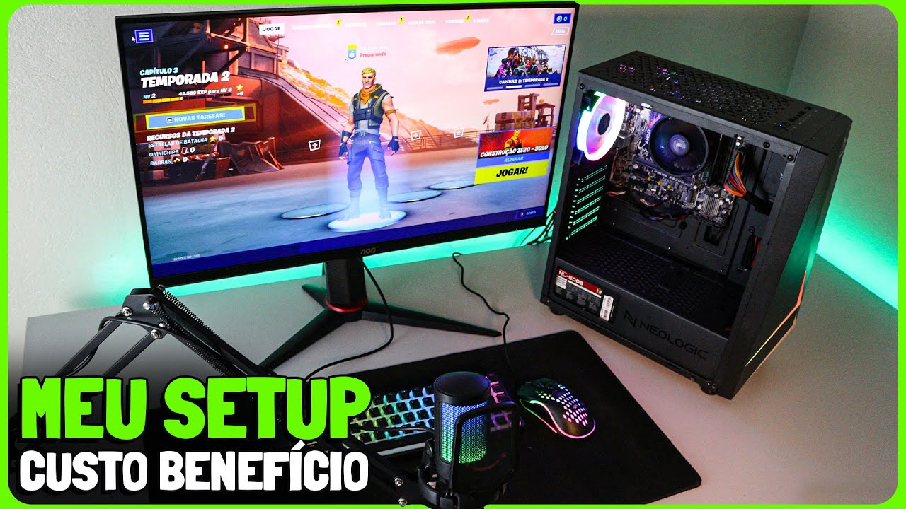 SETUP GAMER COMPLETO E CUSTO BENEFICIO muito bonito! - YouTube