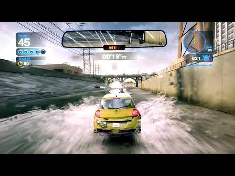 Blur PS3 Gameplay #6 - Proving Grounds - Destruction - LA River Concrete Basin [2K][mClassic ...
