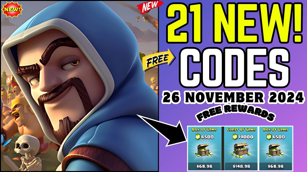UPDATE⚠️CLASH OF CLANS REDEEM CODES NOVEMBER 2024 - CLASH OF CLANS ...