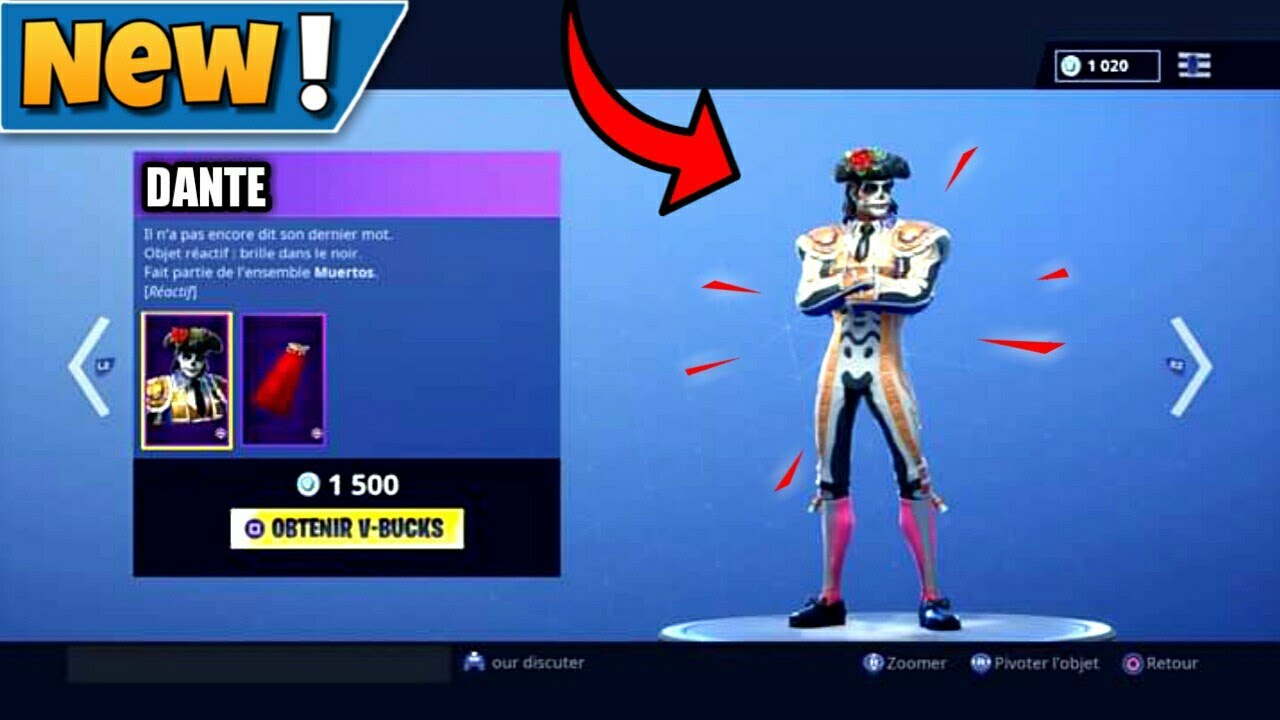 COMMENT AVOIR LE NOUVEAU SKIN DANTE SUR FORTNITE ? - YouTube