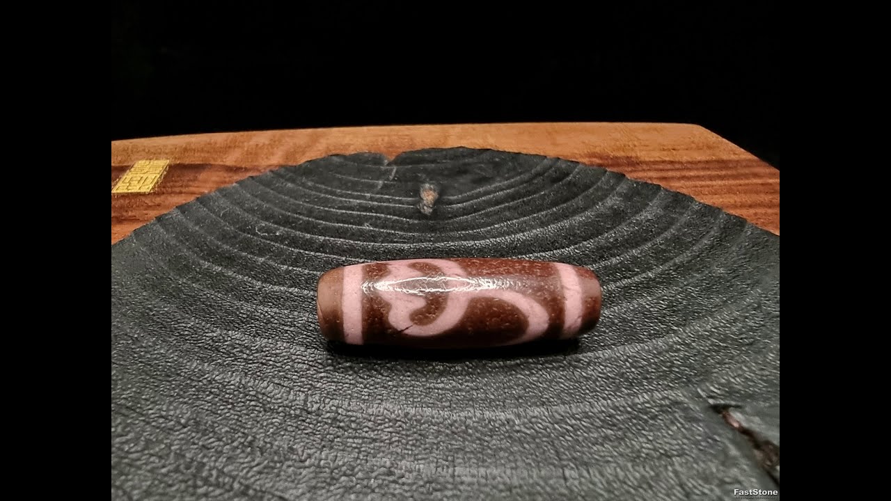 Batu Akik DZI Blood Jade Lotus 2 Mata Blessed Tua Tibet Relation Stone ...