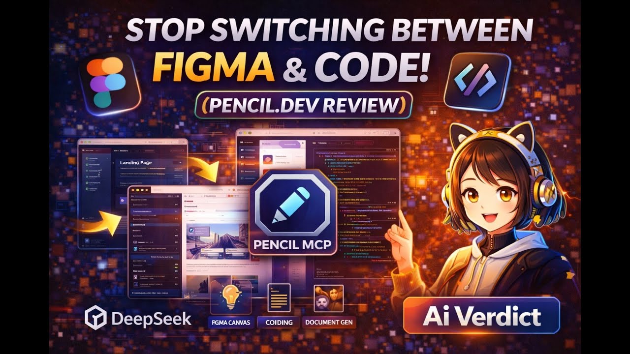 STOP Switching Between Figma & Code! 🛑 (Pencil.dev Review & Tutorial ...