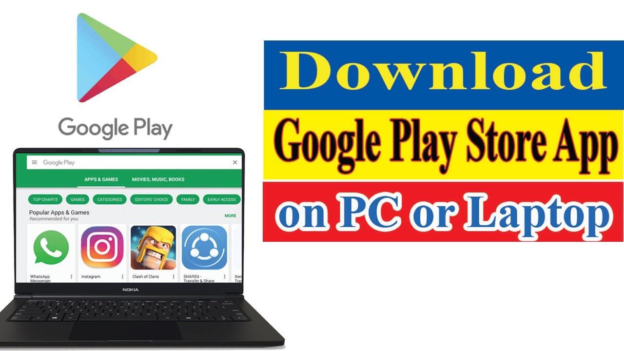 How to install Google Play Store App on PC or Laptop Easy Way - YouTube
