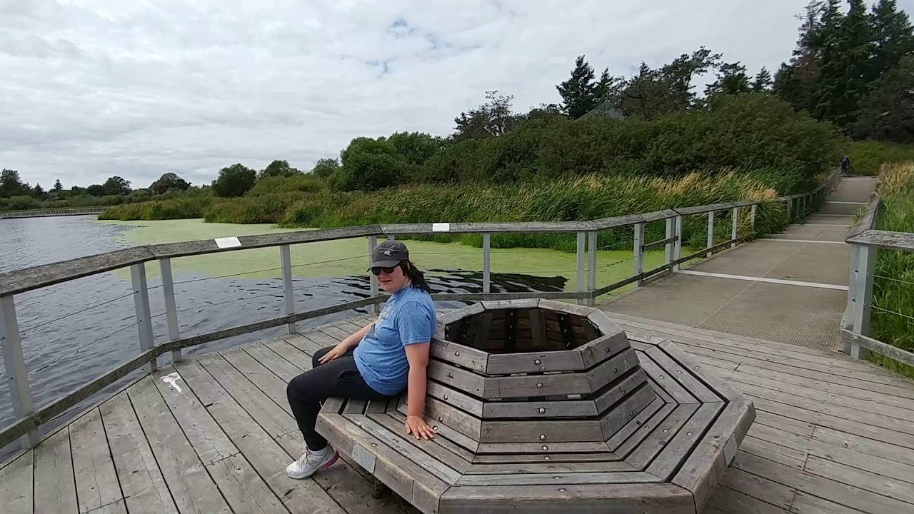 Swan Lake Victoria ingress to Nature House - YouTube
