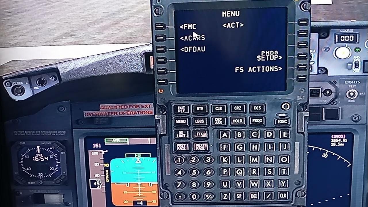 FMC do boing 737-800-900 como configuirar - YouTube
