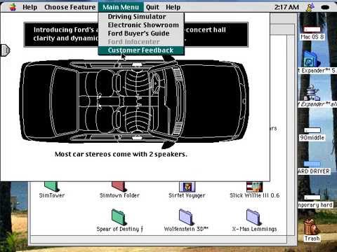 Ford Simulator 2 (Macintosh game 1989) - YouTube