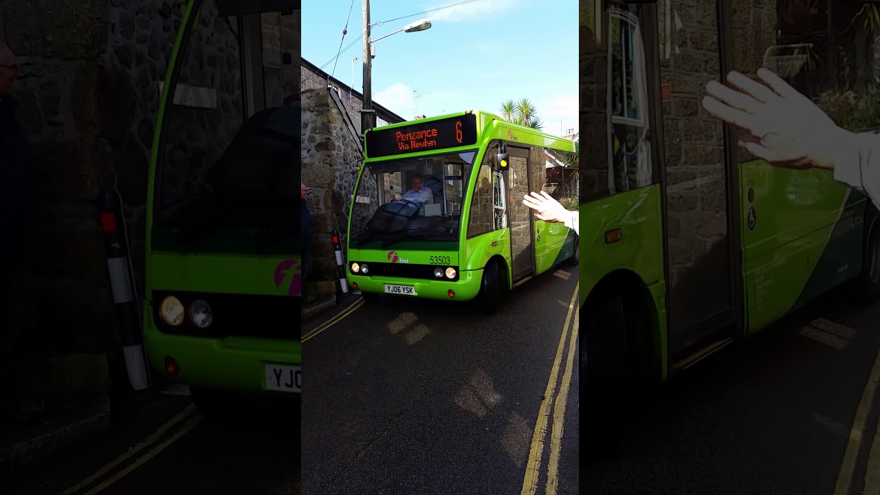 Mousehole Bus entering the village in Cornwall - YouTube