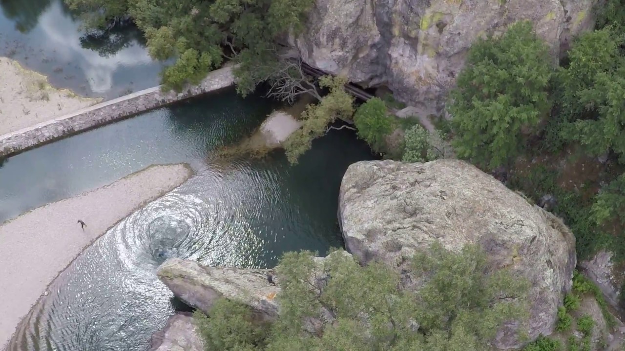 DRONE en Charco Azul Durango caidas, clavados y paisajes - YouTube