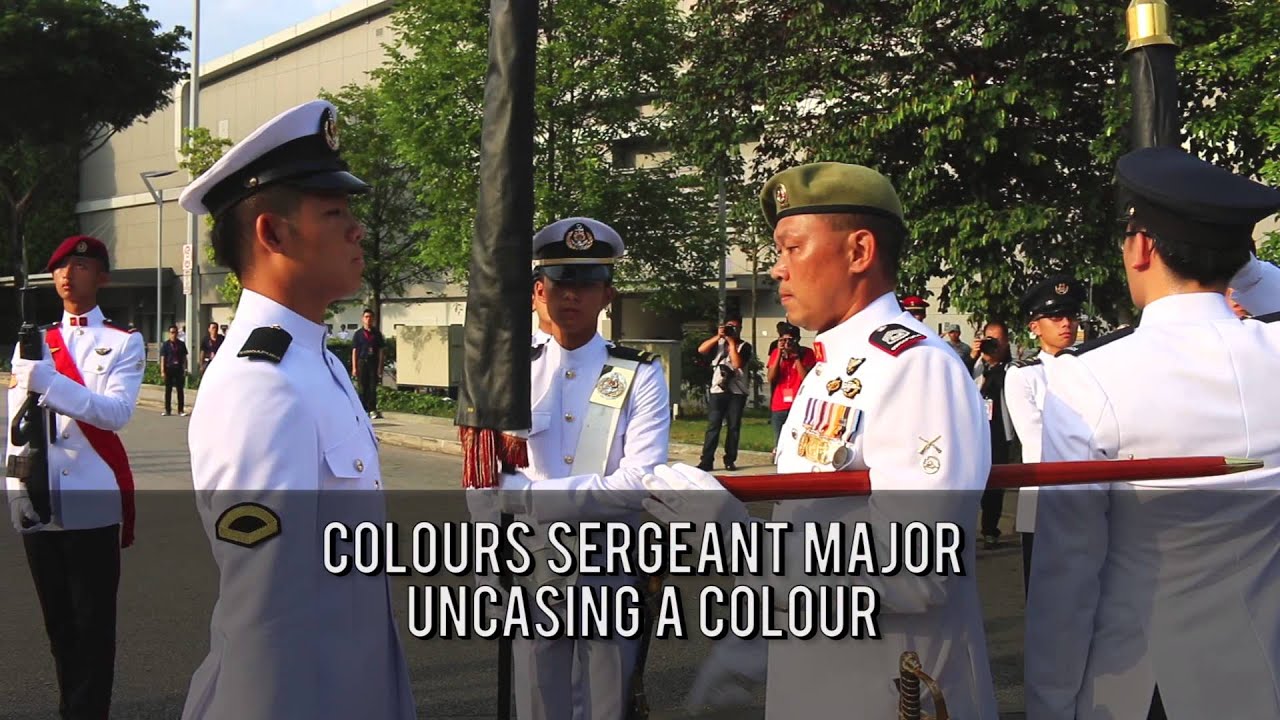 National Day Parade 2014 - Uncasing of Colours - YouTube