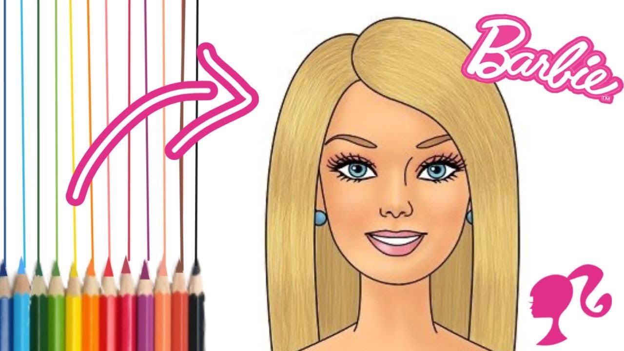 How to draw cute Barbie | Easy drawing for beginners - YouTube