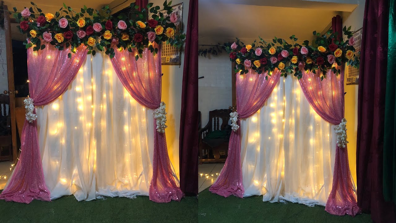 Diy Wedding Decoration at home | Philippines Civil Wedding - YouTube