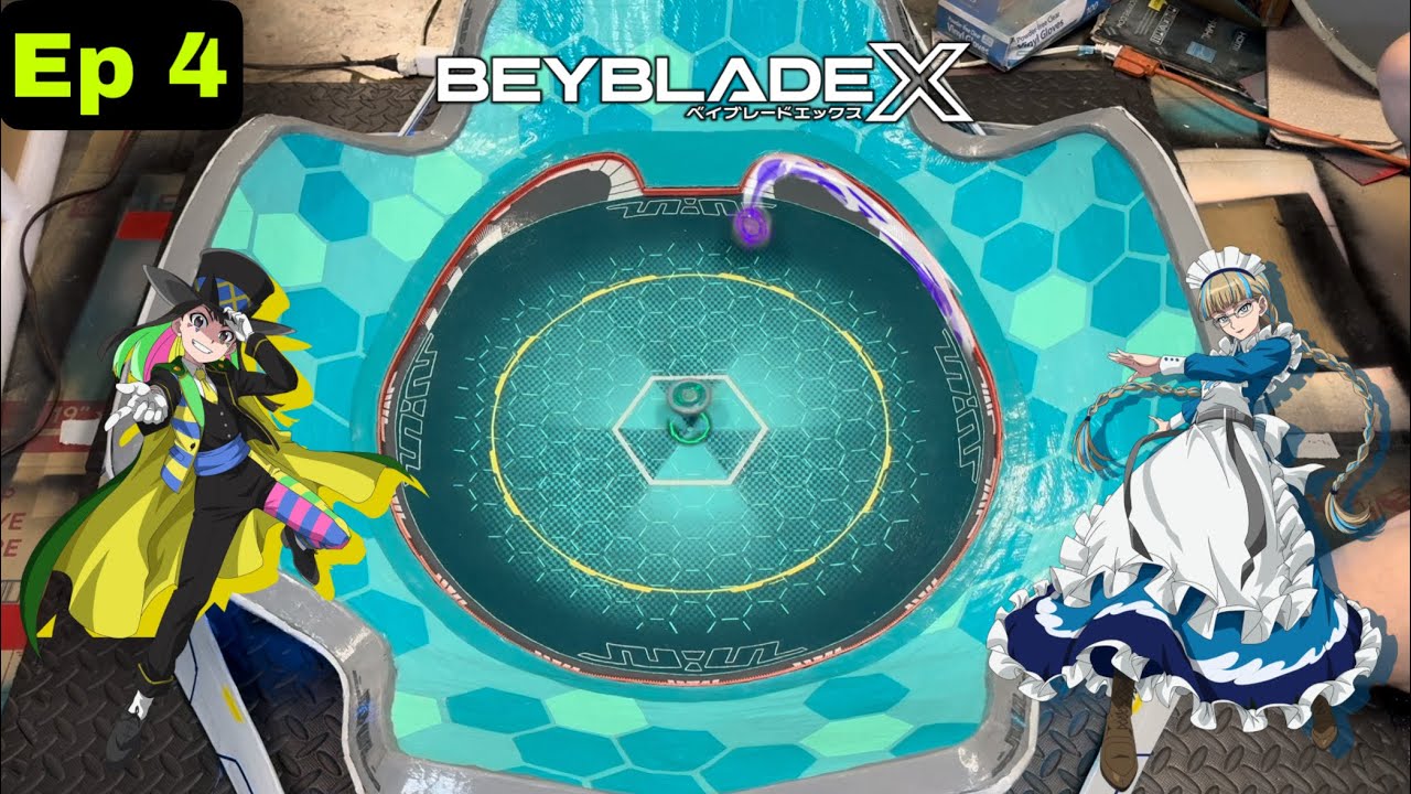 Beyblade X Ep 4 IRL! | Beyblade X Anime Stadium | Bey-Sponsor Test IRL ...