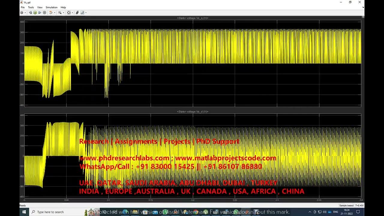 Asynchronous motor vector control without speed sensor simulation model matlab simulink - YouTube