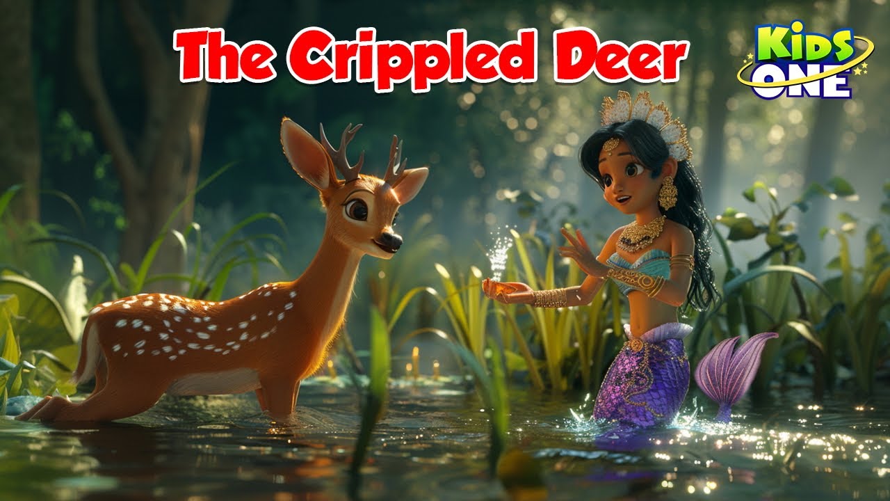 English Cartoon Stories | The Crippled Deer Story | Cartoon Moral ...