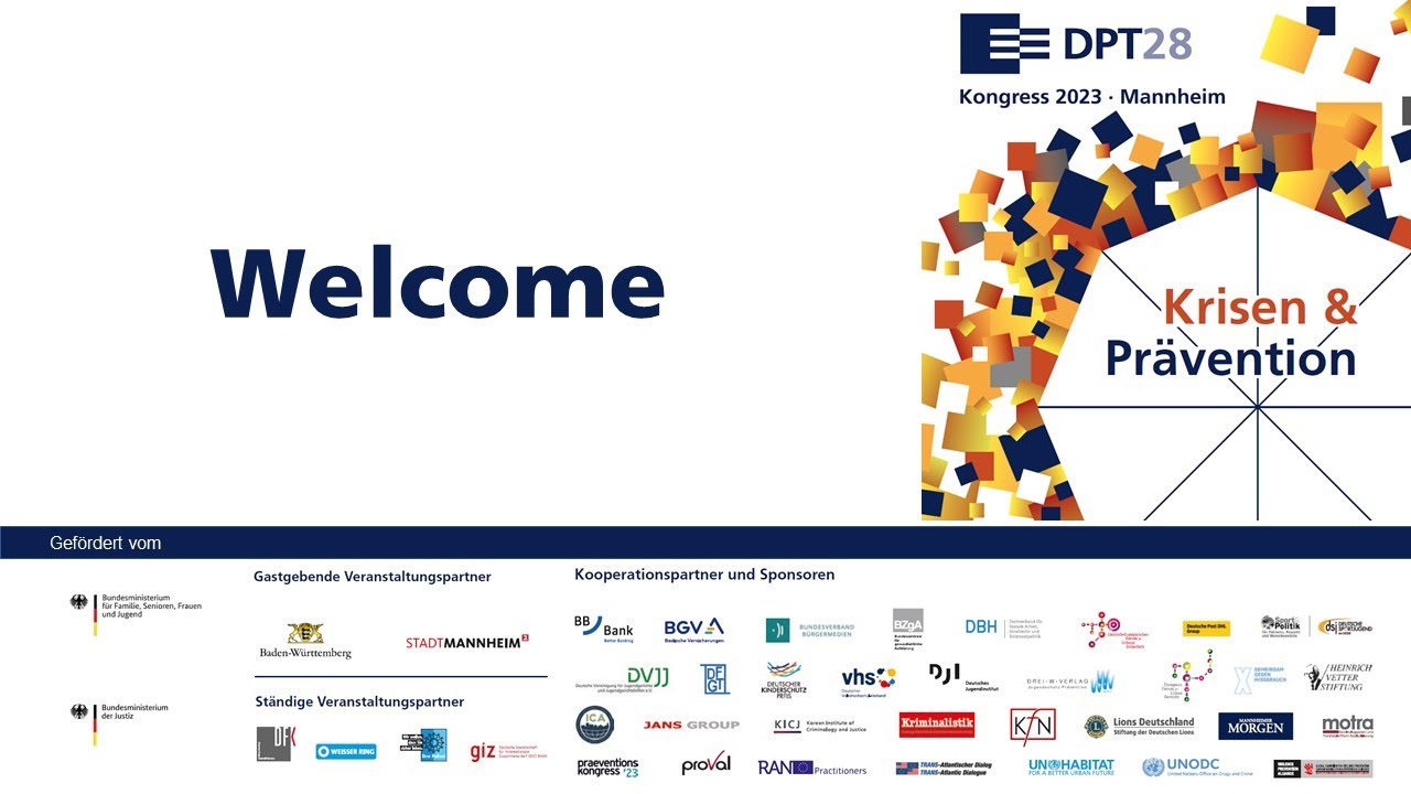 Opening Plenum, 28th German Prevention Congress - YouTube