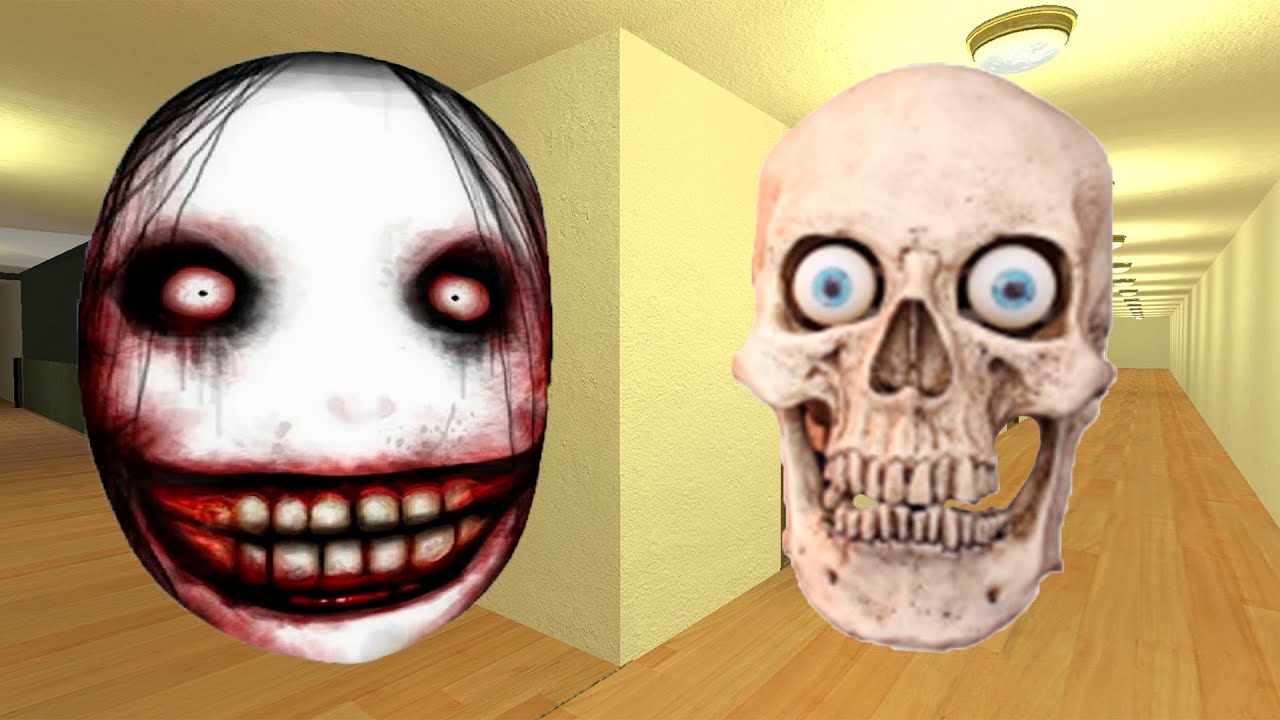 Scary Eyeless And Skull Nextbot Gmod - YouTube