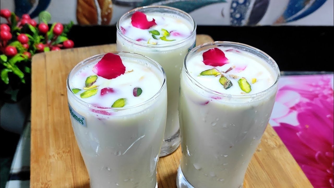 Iftaar Special Recipe | MilkShake Sharbat Recipe with Dry Fruit Mix ...