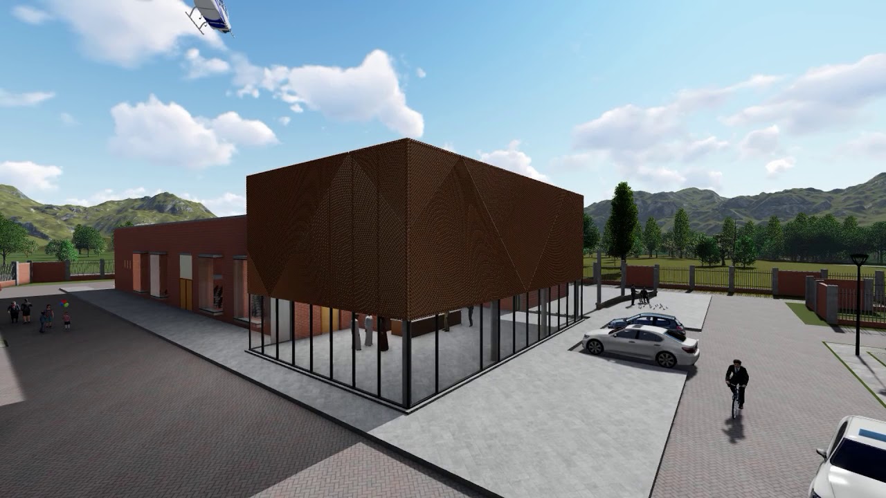 Thuso Architects Bodibe Multipurpose Hall - YouTube