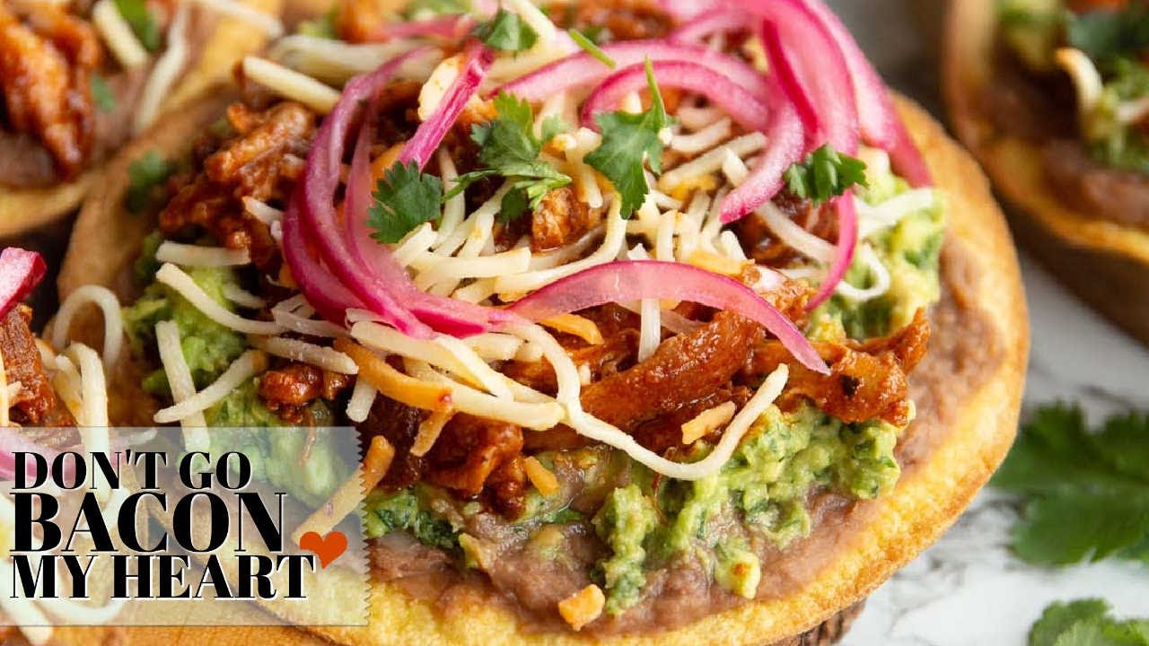 The BEST Chicken Tostadas you'll ever make! - YouTube