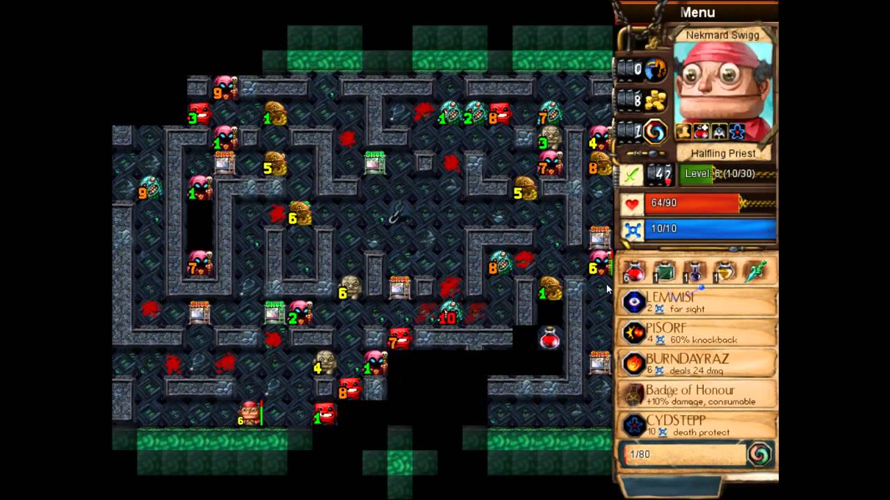 Desktop Dungeons Challenges: Priest Silver Challenge - YouTube