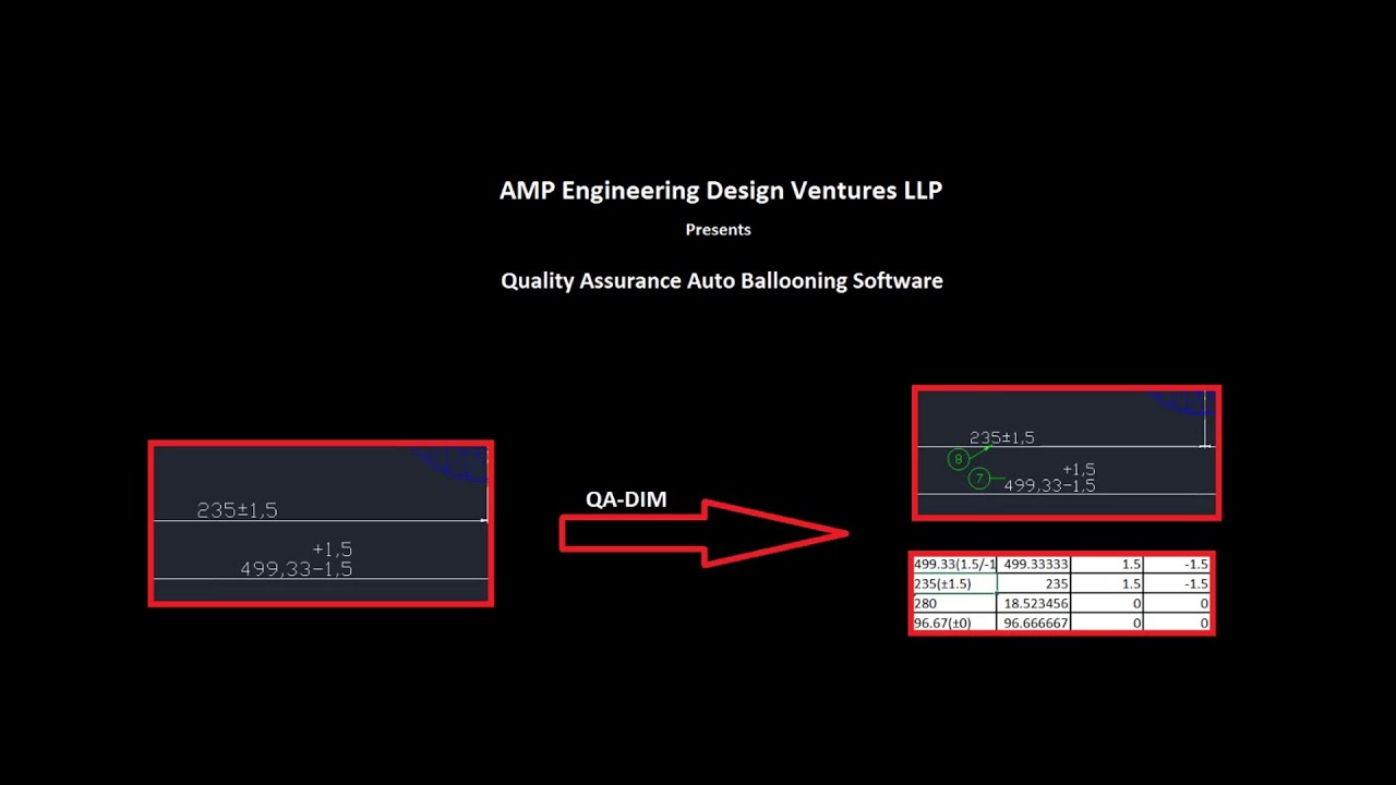 Quality Assurance-Auto Ballooning Software Demo | AMP Engineering ...