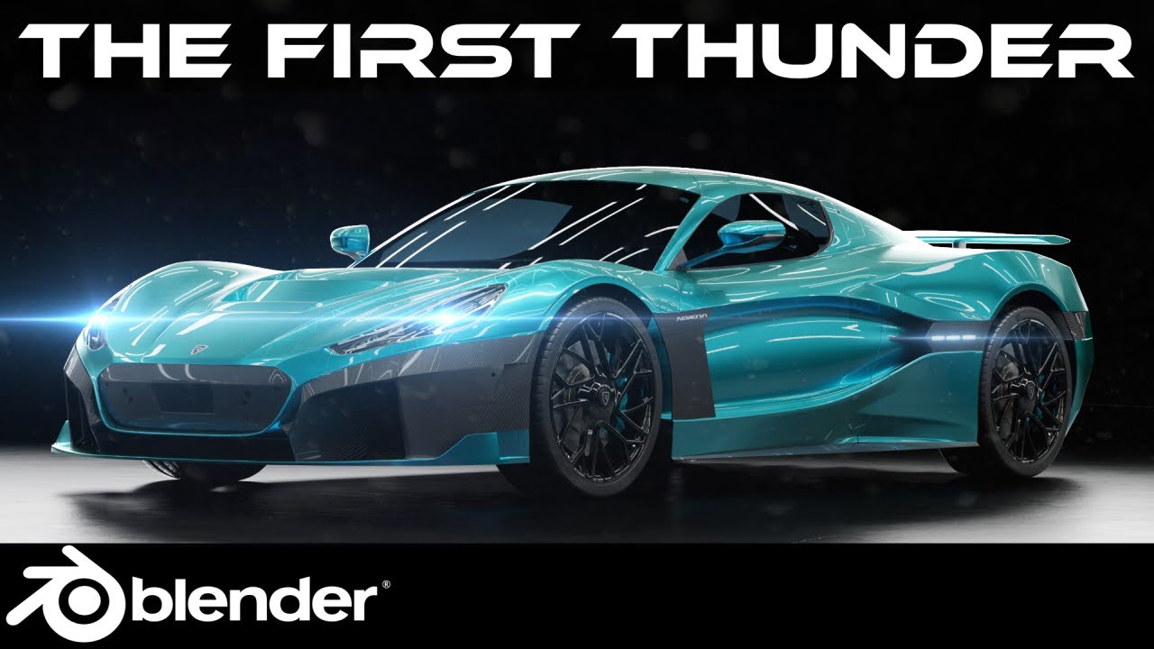 "THE FIRST THUNDER" Short Film || 3D BLENDER CYCLES REALISTIC CAR ...