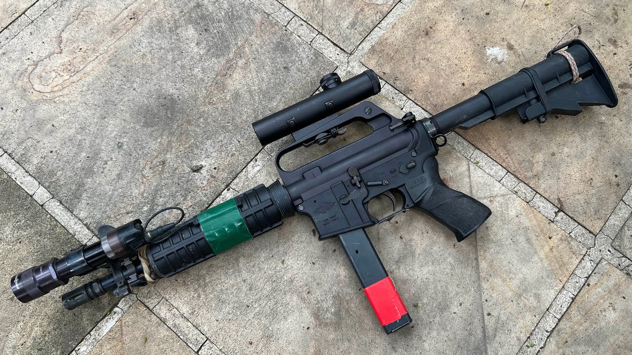 YHM AR9 SBR / ยืม กึ่งอัตโนมัติ 9x19mm CAR 15 Style Retro Modern ...